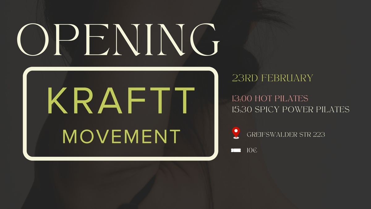 SPICY POWER PILATES: KRAFTT STUDIO OPENING - Tickets kaufen