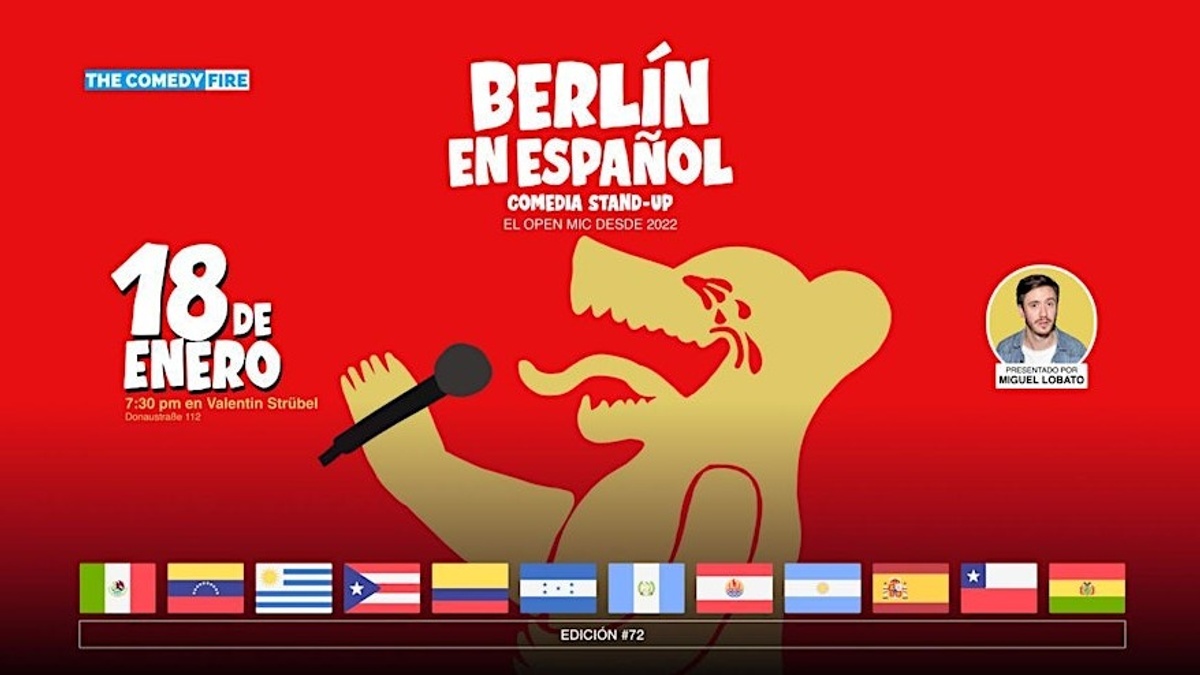 Berlín en Español Comedia Stand-up EL OPEN MIC #72 - Desde 2022 on 18. ...