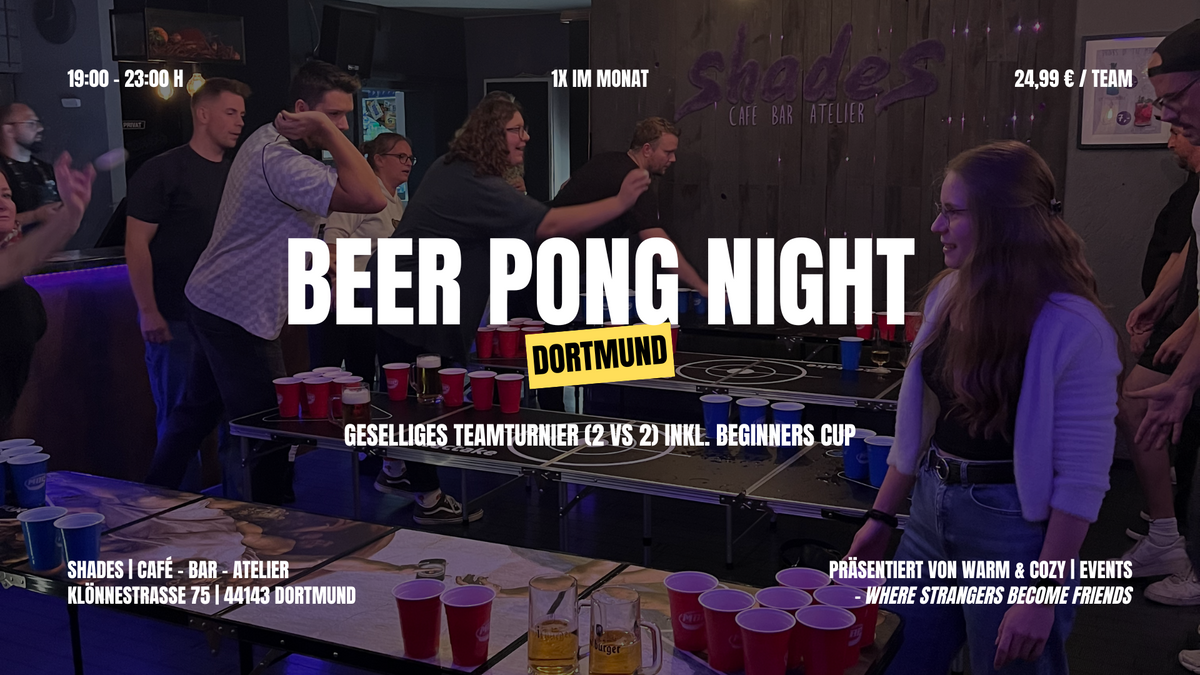 Beer Pong Night (2 vs 2) am 11.07.2026 in Dortmund - Rausgegangen Dortmund