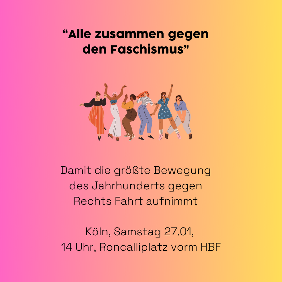 Alle zusammen gegen den Faschismus - Rausgegangen Köln