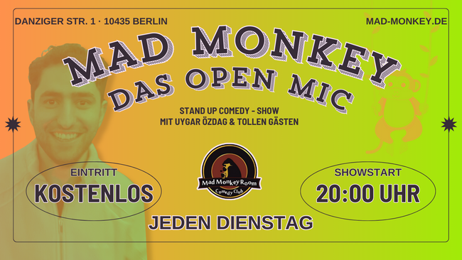 Mad Monkey Room Comedy Club in Berlin | Alle Events, Termine & Tickets ...