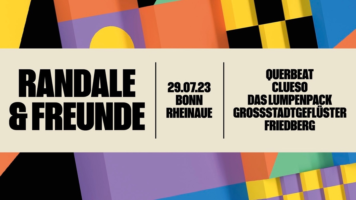 VERLOSUNG: Randale & Freunde Festival w/ QUERBEAT, CLUESO uvm ...