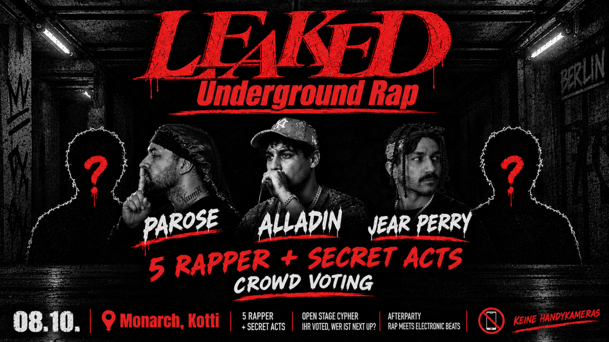 Leaked - Underground Rap II Session 03 on 08.10.2026 in Berlin ...