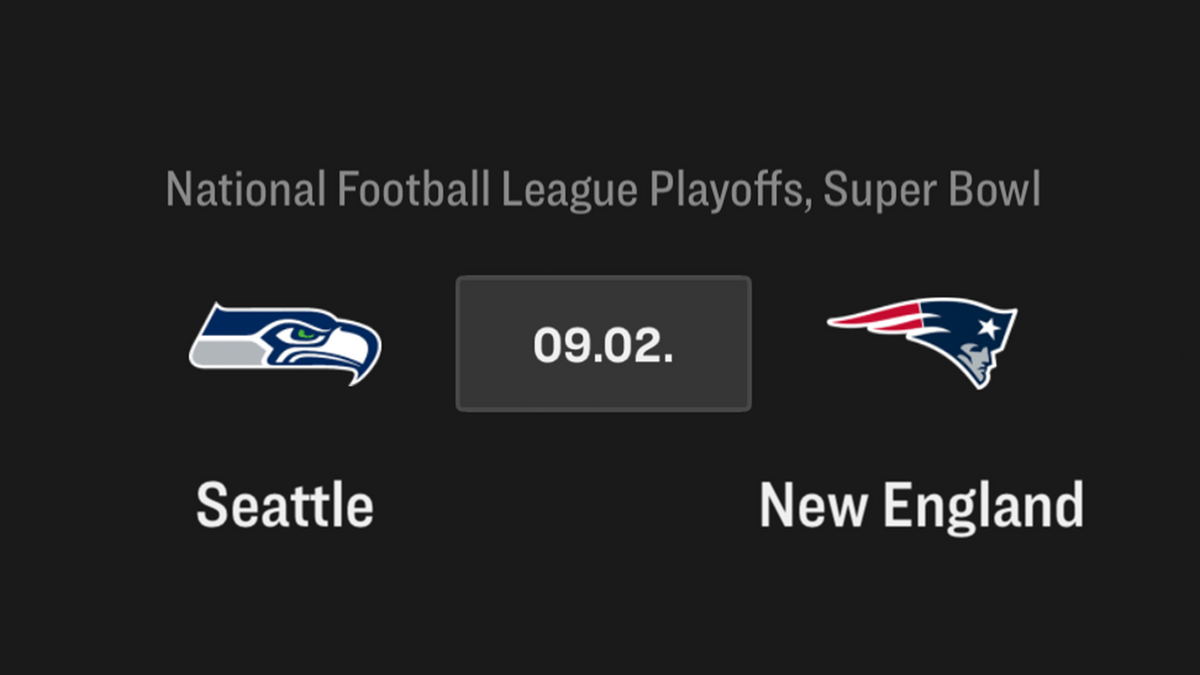 NFL - Super Bowl, Seattle vs. New England on 09.02.2026 in Köln ...