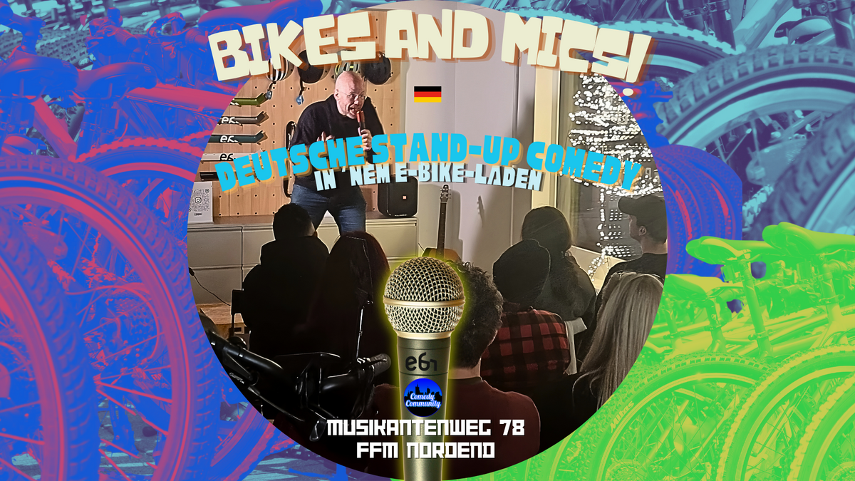 VERLOSUNG: BIKES AND MICS! | Deutsche Stand-Up Comedy - Rausgegangen Frankfurt am Main