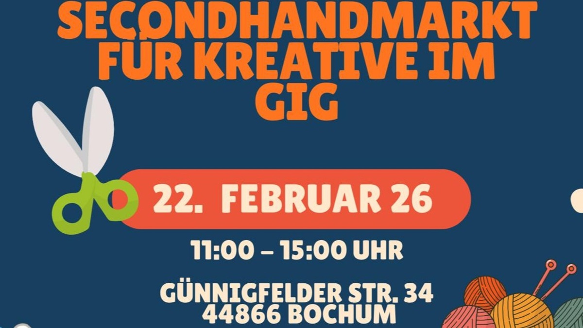 Secondhandmarkt für Kreative im GiG on 22.02.2026 in Bochum ...