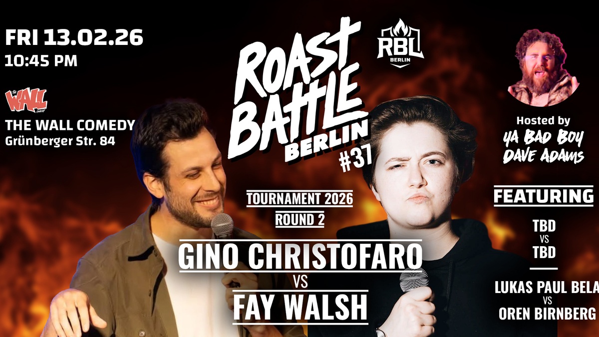 Roast Battle Berlin #37 - Round 2 - Christofaro vs. Walsh: Standup ...